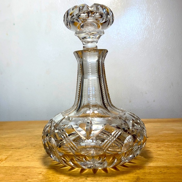 Libbey | Dining | Libbey Vintage Brilliant Cut Glass Decanter | Poshmark